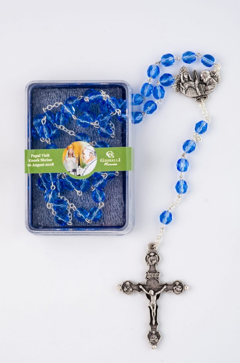 Blue Papal Rosary by Ghirelli | Knock Shrine